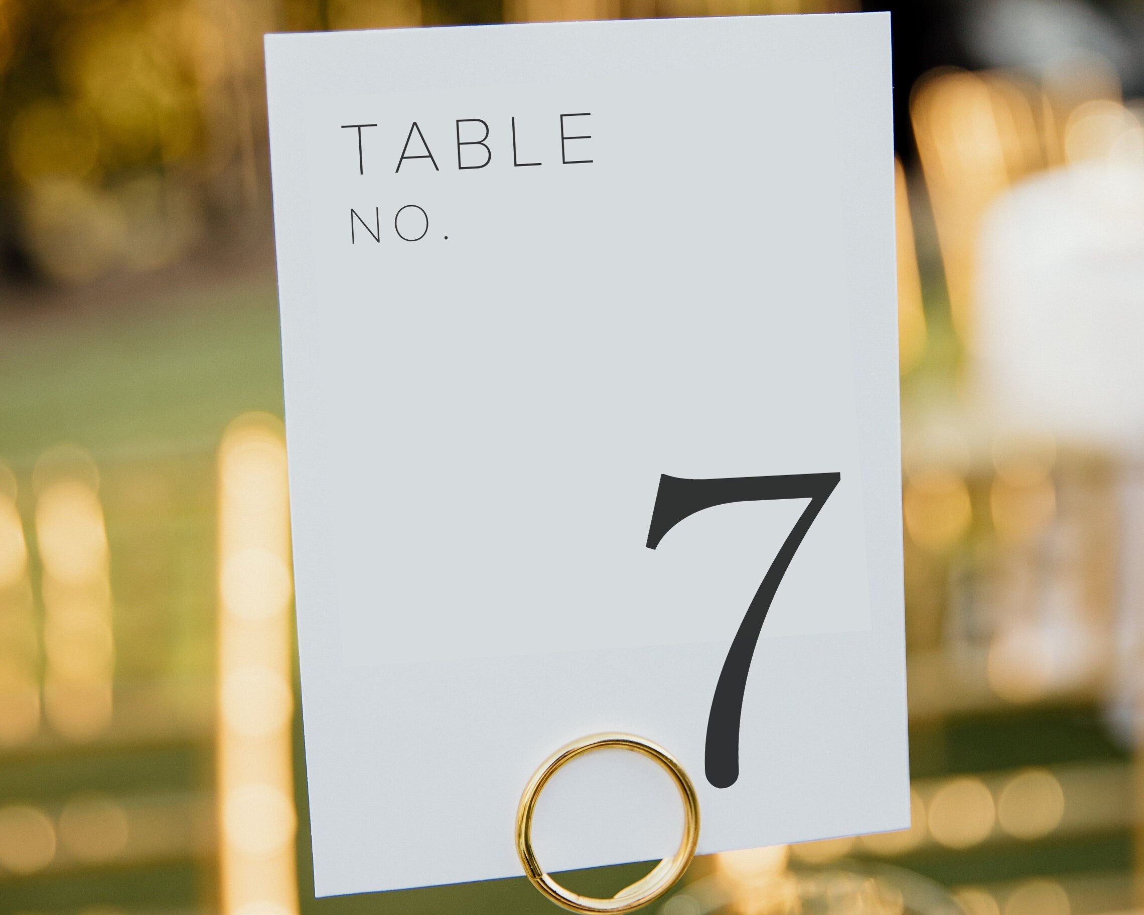 Modern Table Numbers | Printable Table Numbers | Digital Download ...